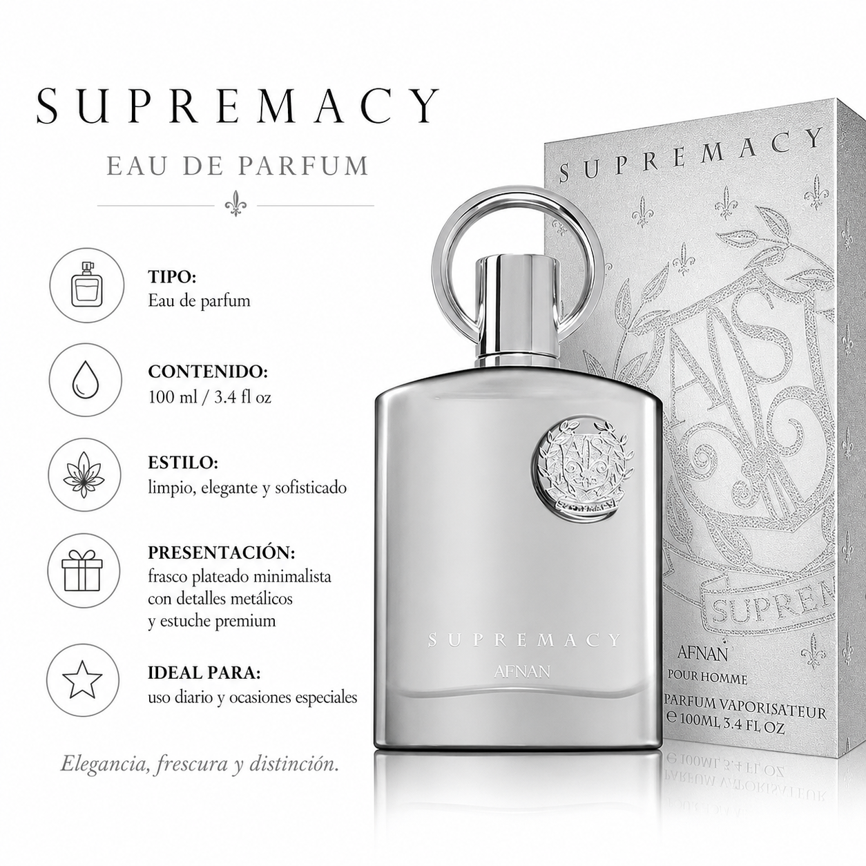 Afnan Supremacy Pour Homme EDP Masculino 100ml – ROGER.100K